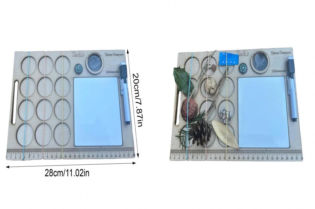 SLS_ Scavenger Board with Ruler Nature Discovery Board Outdoor Nature ...
