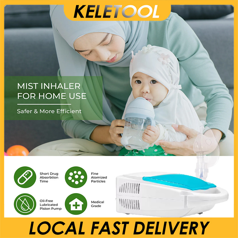 Nebulizer Compressor Machine Inhaler Spray Steamer Portable Air ...