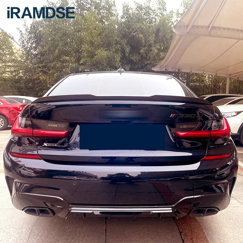 Real Carbon Spoiler for BMW G20 3 Series Rear Ducktail Fiber Wing 2019 ...