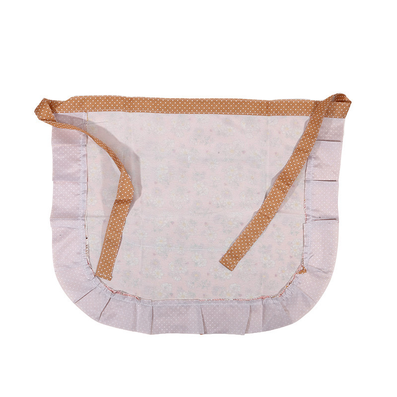 Home Fragmented Flowers Half Body Aprons Fashion Kitchen Cooking Half ...
