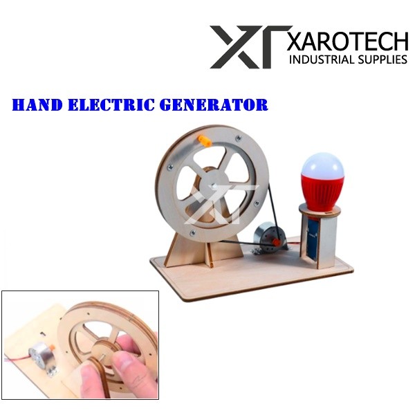 Wooden Hand Electric Generator Kid Science Toy STEM Physics Kit ...