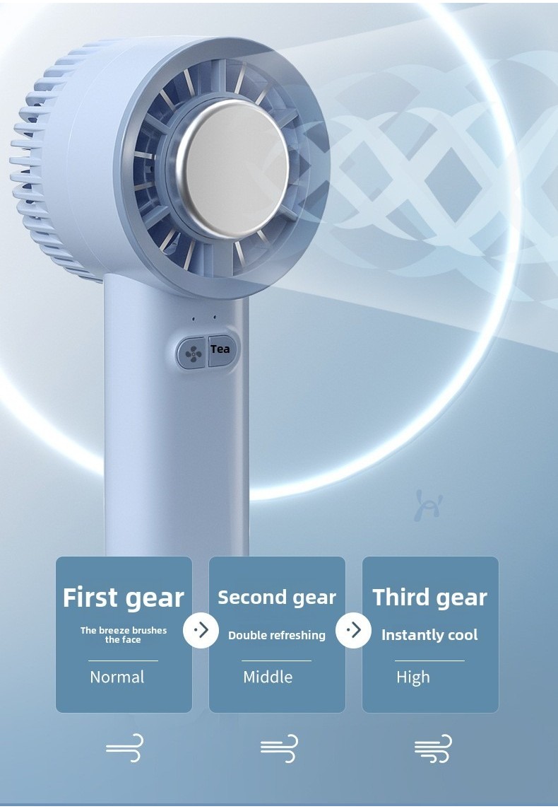 Handheld Ice Cooling Fan Semiconductor Portable usb Mini Fan ...