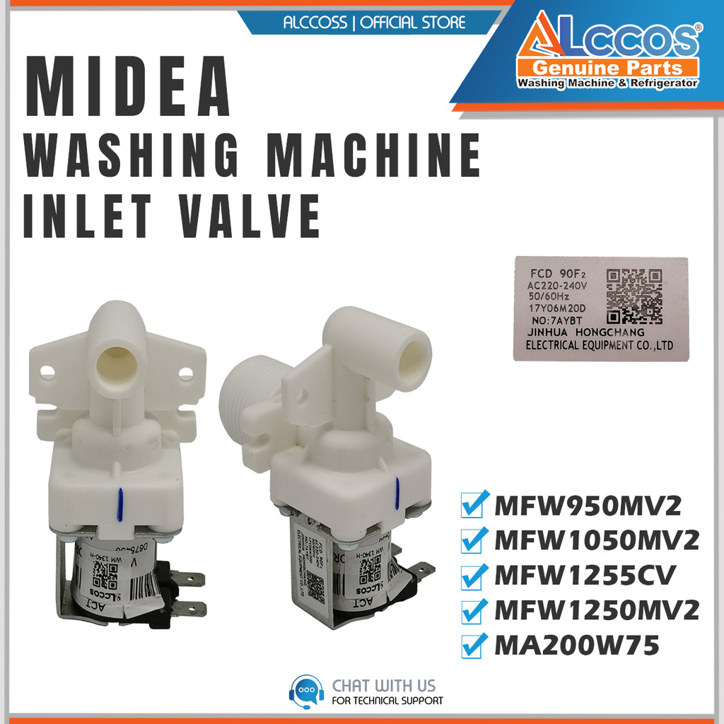 MIDEA WASHING MACHINE INLET VALVE - MFW950MV2/MFW1050MV2/MFW1255CV ...