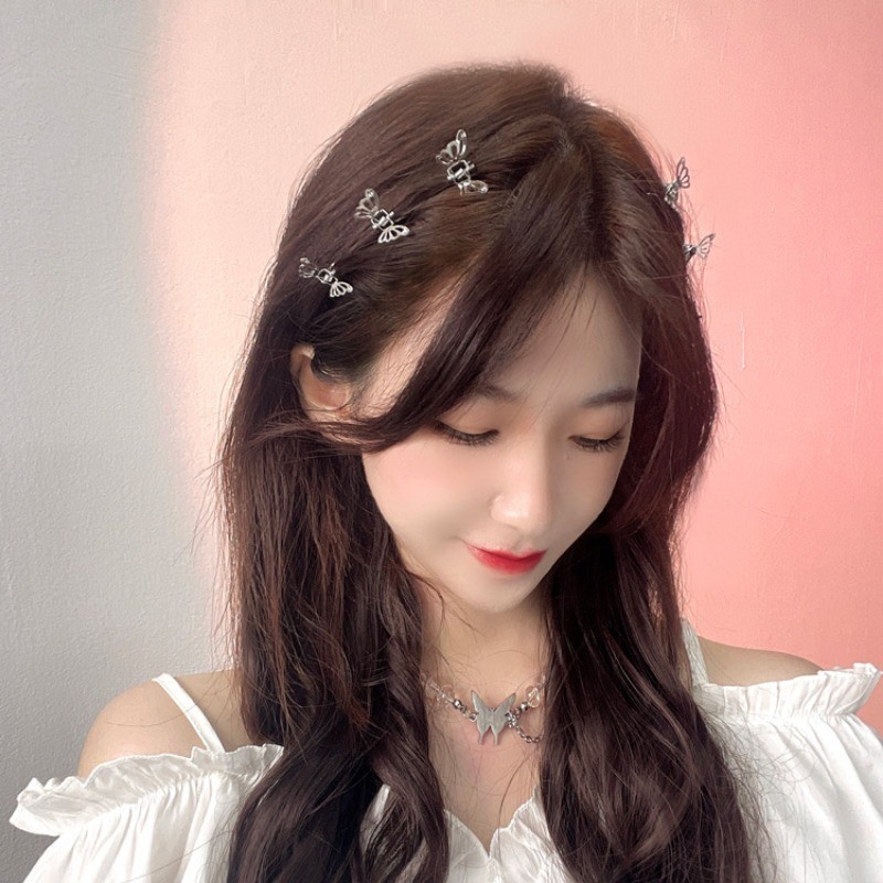 JOJO COCO 2.1cm Metal Butterfly Hair Clip Women's French Retro Small ...