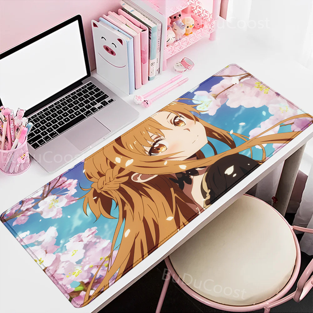 Sword Art Online sao Yuuki Asuna Anime mouse pad Gamer Large Rubber ...