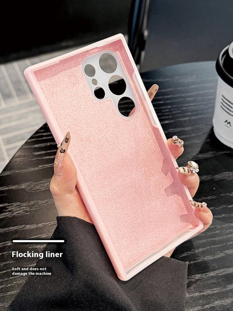 Luxury Matte Candy Color Liquid Silicone Soft Phone Case For Samsung Galaxy S25 Ultra Plus S24 ...