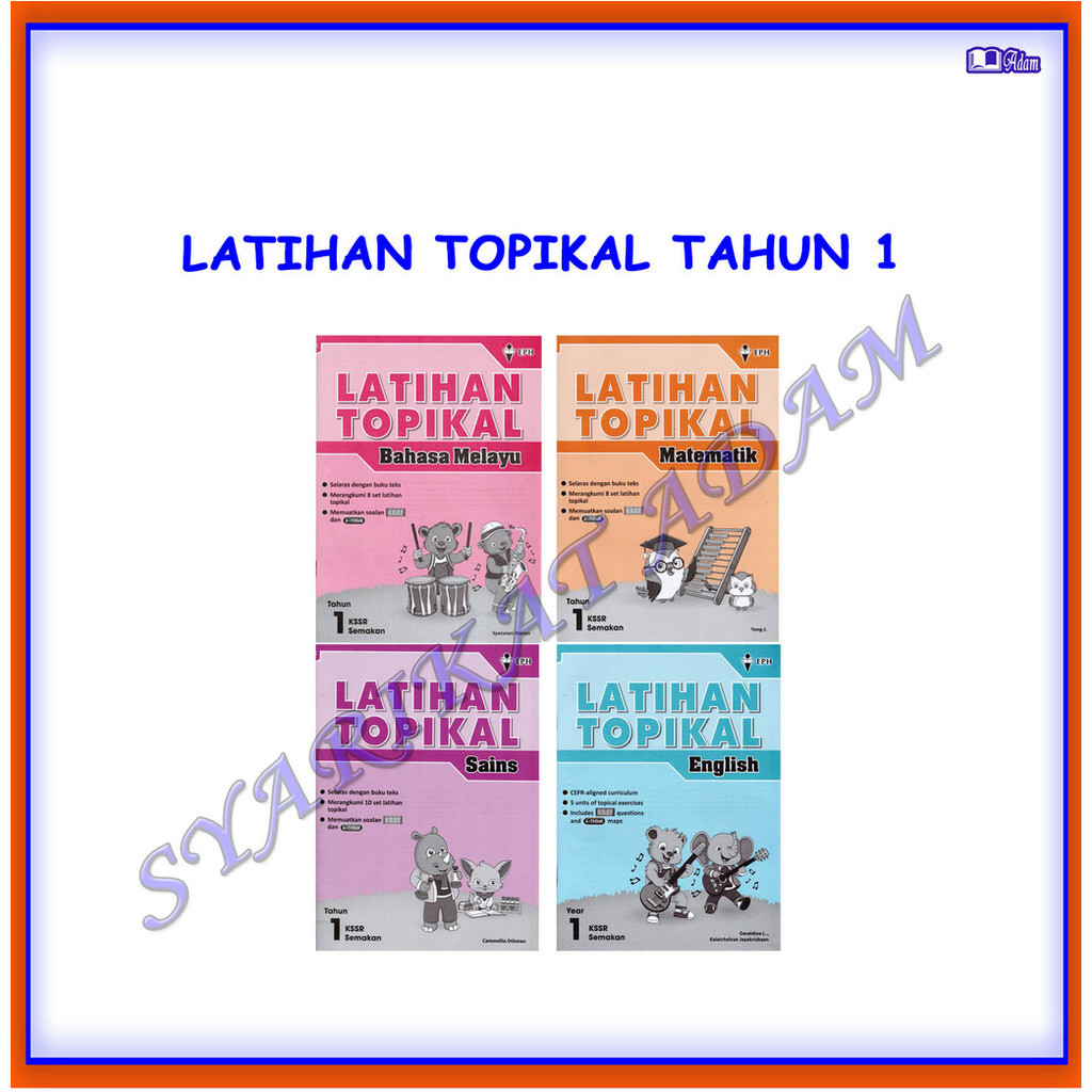 [ADM] BUKU LATIHAN : LATIHAN TOPIKAL TAHUN 1-EPH | Shopee Malaysia