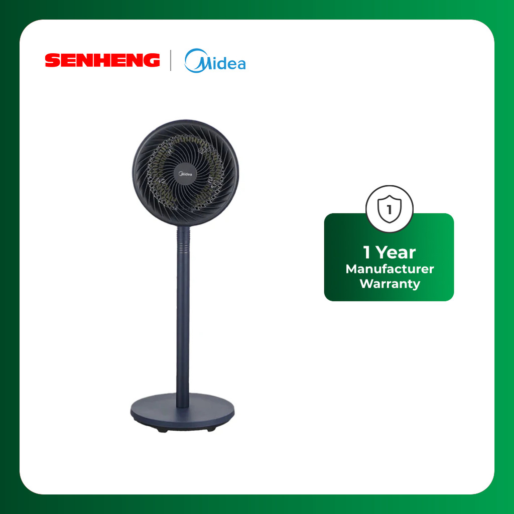 Midea 7-Inch Stand Circulation Fan with 3-Speed Levels MFG180M0APB ...