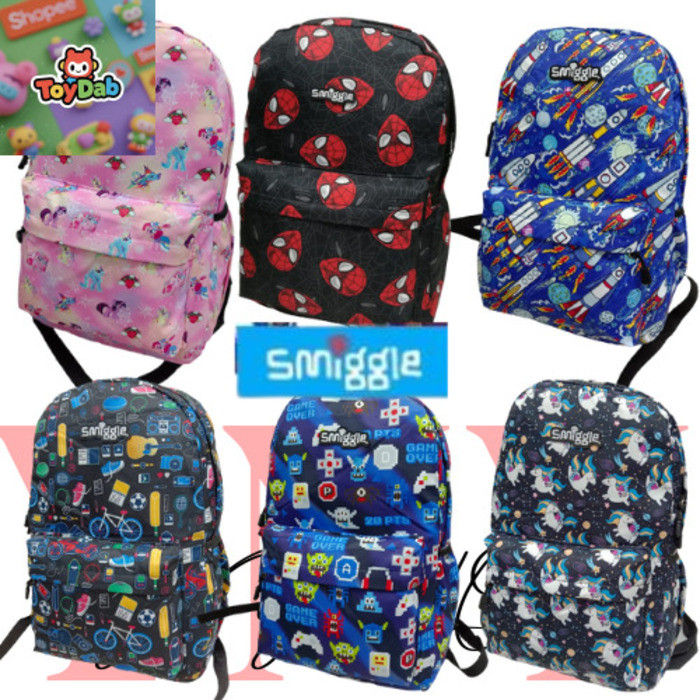 【潮 ToyLab】 Sekolah Smiggle L Size Beg for kids Ready Stock School Budak ...