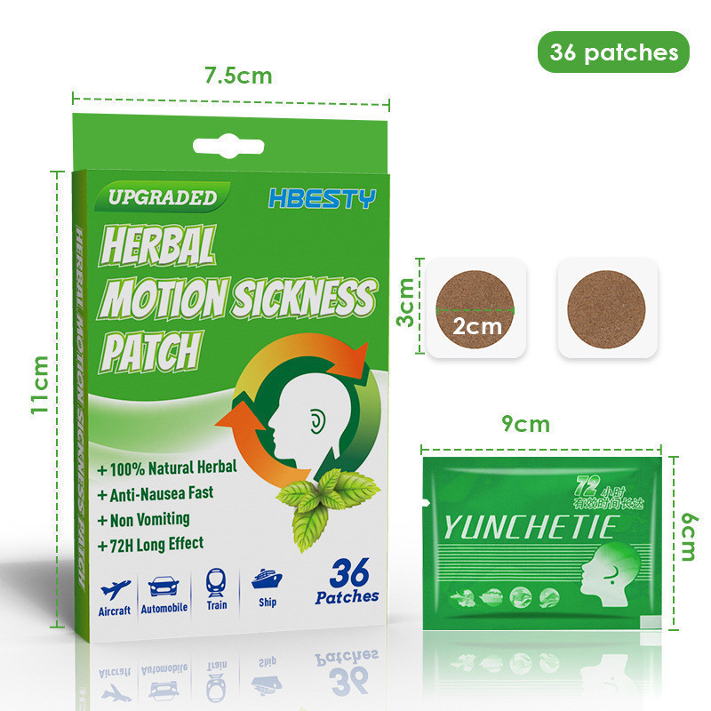 36pcs Anti Motion Sickness Patch Chinese Herbal Plaster Relieve ...