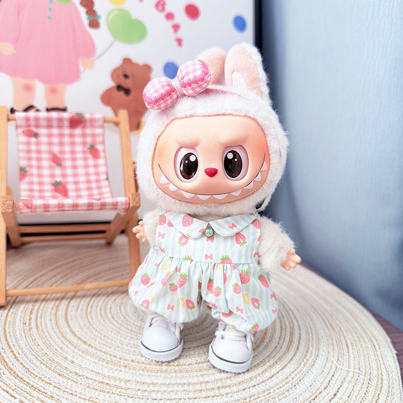 V1/V2 Labubu Clothes -Strawberry Jumpsuit Set | Shopee Malaysia
