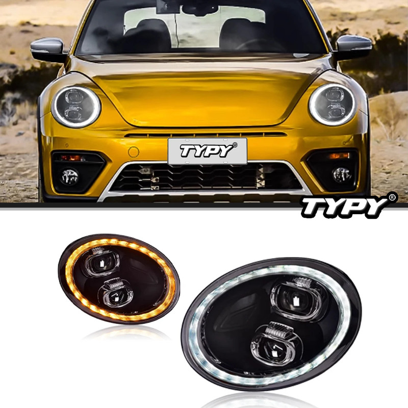 TYPY Car Lights For VW Beetle Headlight 2013-2020 LED Projetor head ...