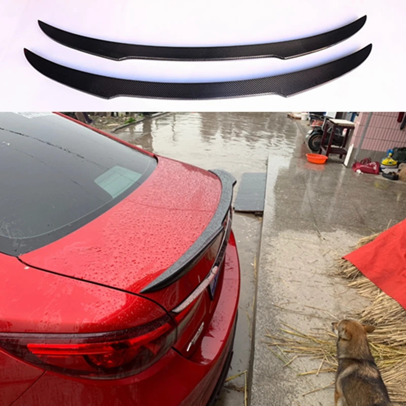 Carbon fiber rear tail box wing spoiler auto parts for Mazda 3 Axela ...