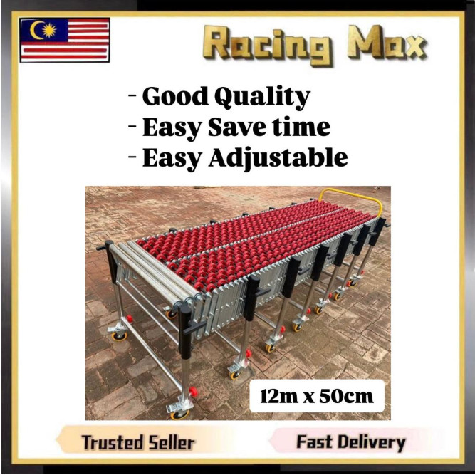 Unpowered Rotating Roller Line Telescopic Conveyor Handling Slide ...