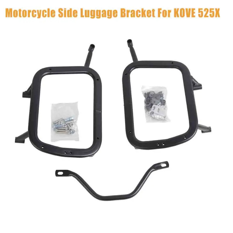 For KOVE 525X Motorcycle Side Luggage Box Rack Bracket Carrier Saddlebag Tool Case Pannier Frame ...