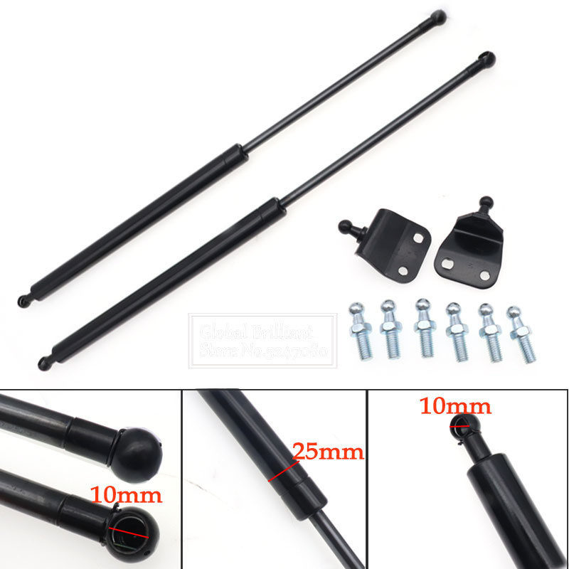 2pcs 300-600mm 400N Car Struts Front Bonnet Hood Rear Trunk Tailgate ...