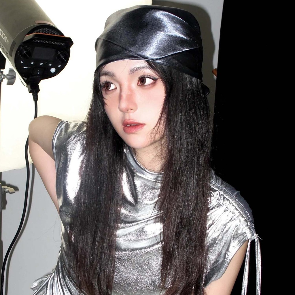 Ins Retro Triangle Scarf Turban - Y2K Hip-Hop Style Head Scarf Fashion ...