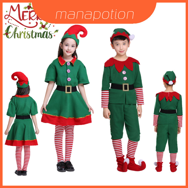 Fabulous Elf Christmas Cosplay Costume Couple Outfit For Xmas Role ...