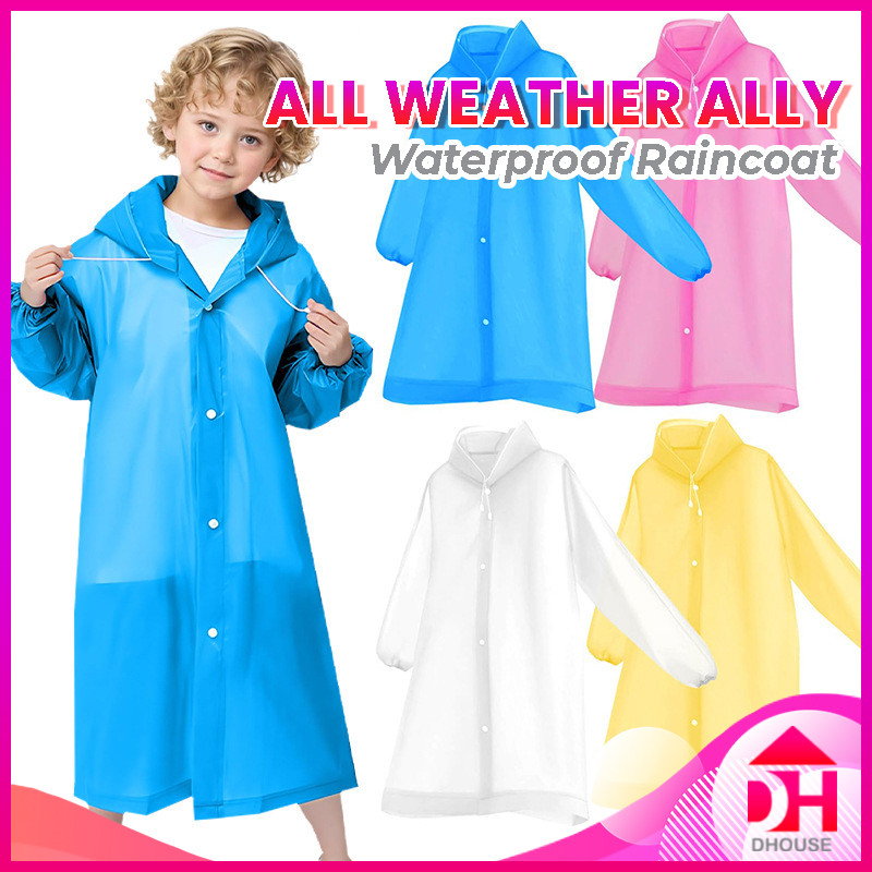 Thick EVA Portable Rain Coat Poncho Reusable Foldable Waterproof Rain ...