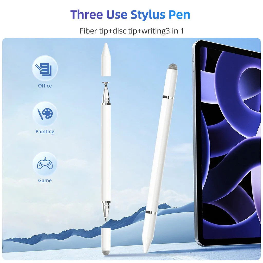 3 in 1 Magnetic Universal Stylus Pen For Android IOS Capacitive Touch ...