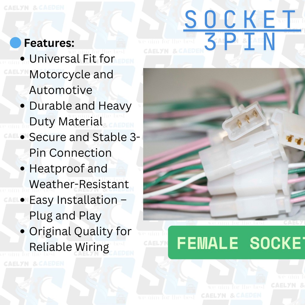 Universal Female Socket for Motorcycles (10pcs) | Shopee Malaysia