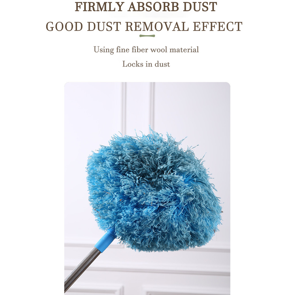 Ceiling Fan Duster Retractable Pembersih Habuk Dinding Penyapu Sawang ...