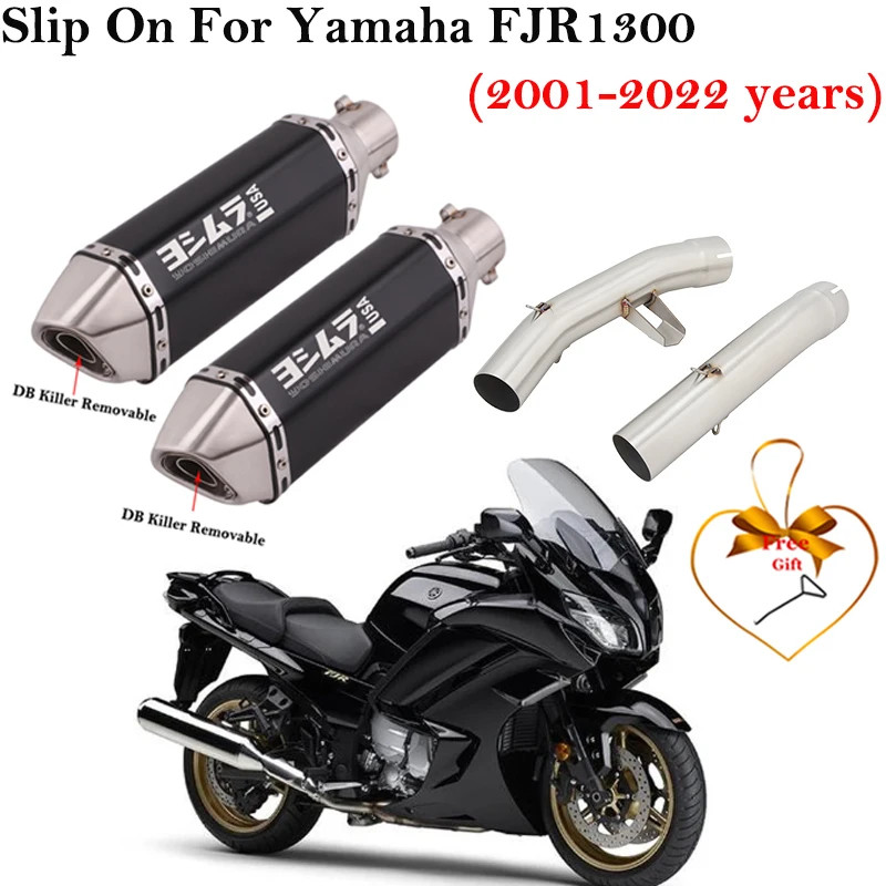 For Yamaha FJR 1300 FJR1300 2001 - 2022 Motorcycle Exhaust Escape ...