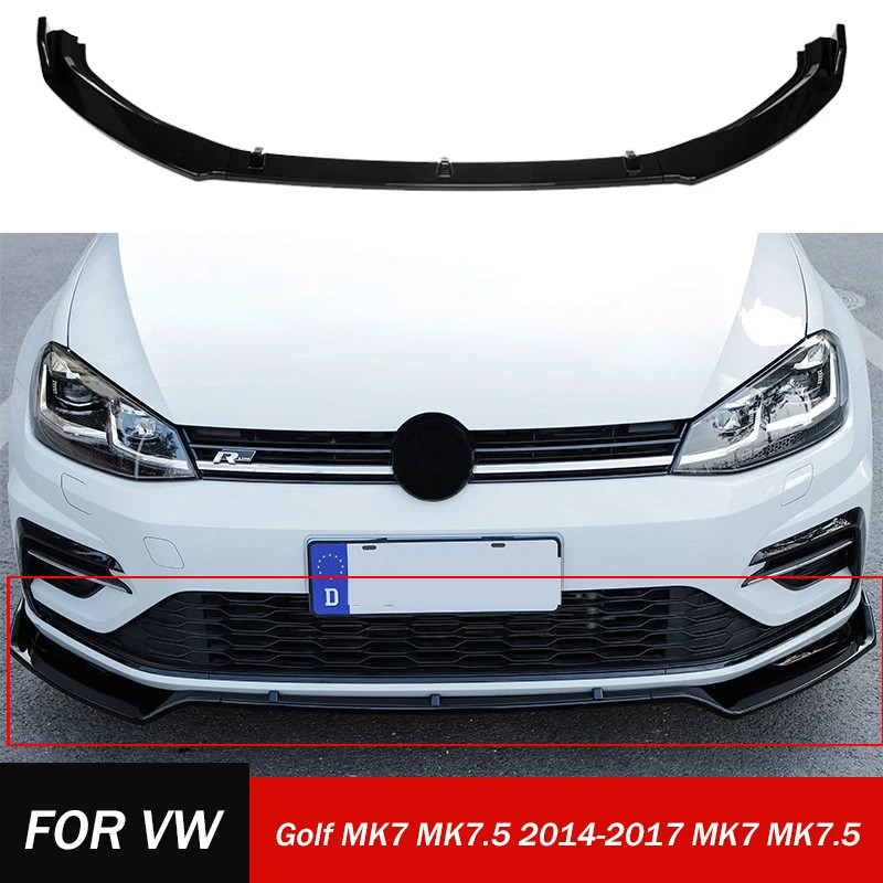Front Bumper Blade Lip Guard Protector Cover for VW for Golf MK7 MK7.5 ...