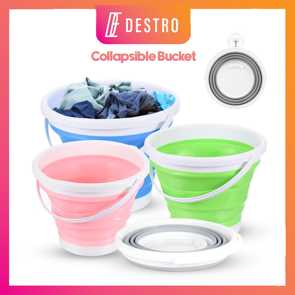 Destro Foldable Bucket Foldable Pail Collapsible Bucket Water Bucket ...