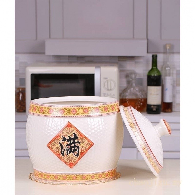 【MY Stock Fast Delivery】[COD]Ceramic Rice Storage/Rice Storage/ Rice ...