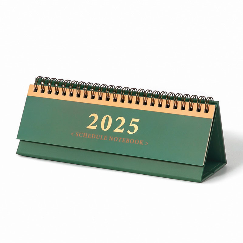 2025 Desk Calendar Simple MINI Desk Coil English Calendar Monthly Plan ...