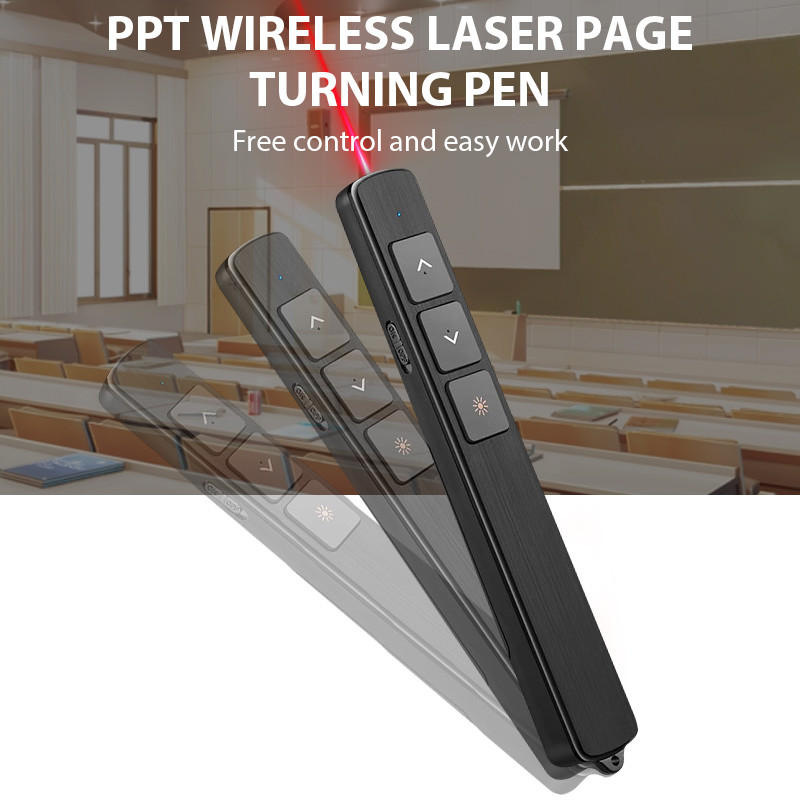 Wireless PPT Laser Pointer Presenter USB Remote Control 2.4GHz ...