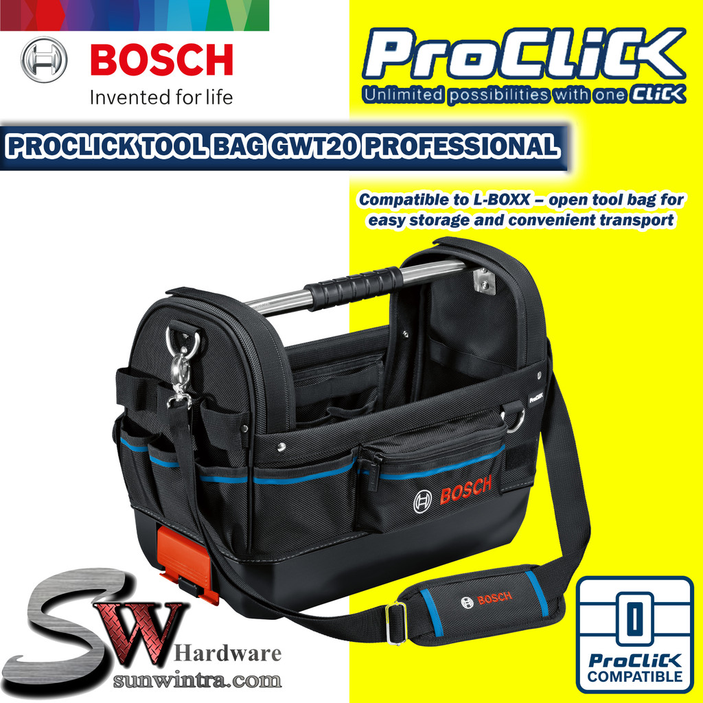 Bosch ProClick Tool Bag GWT 20 Professional #1600A0265Z Tool Bag GWT20 ...