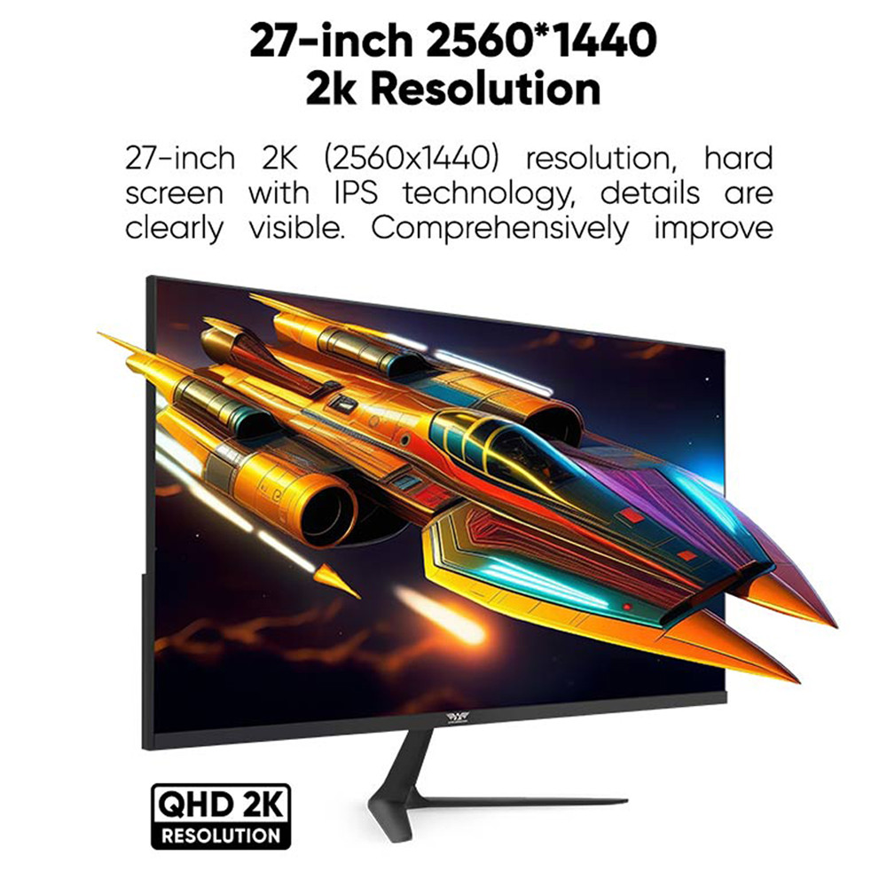 Armaggeddon 2K QHD 27" 100Hz IPS Panel Flat Screen Gaming Frameless ...