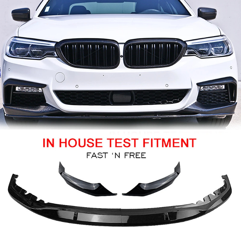 Car Front Bumper Spoiler Lip Lower Splitter For BMW G30 G31 5 Series ...