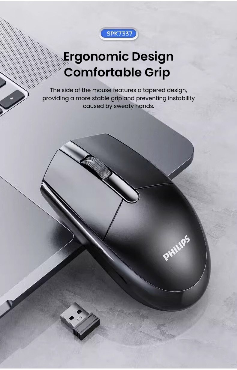 Philips SPK7337 2.4G Wireless Mouse AA Battery | Shopee Malaysia