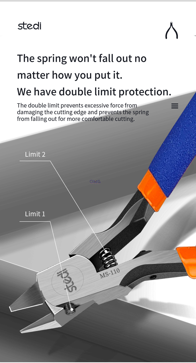Stedi Advanced Single Edge Model Pliers Nipper MS-110 Singe Blade ...