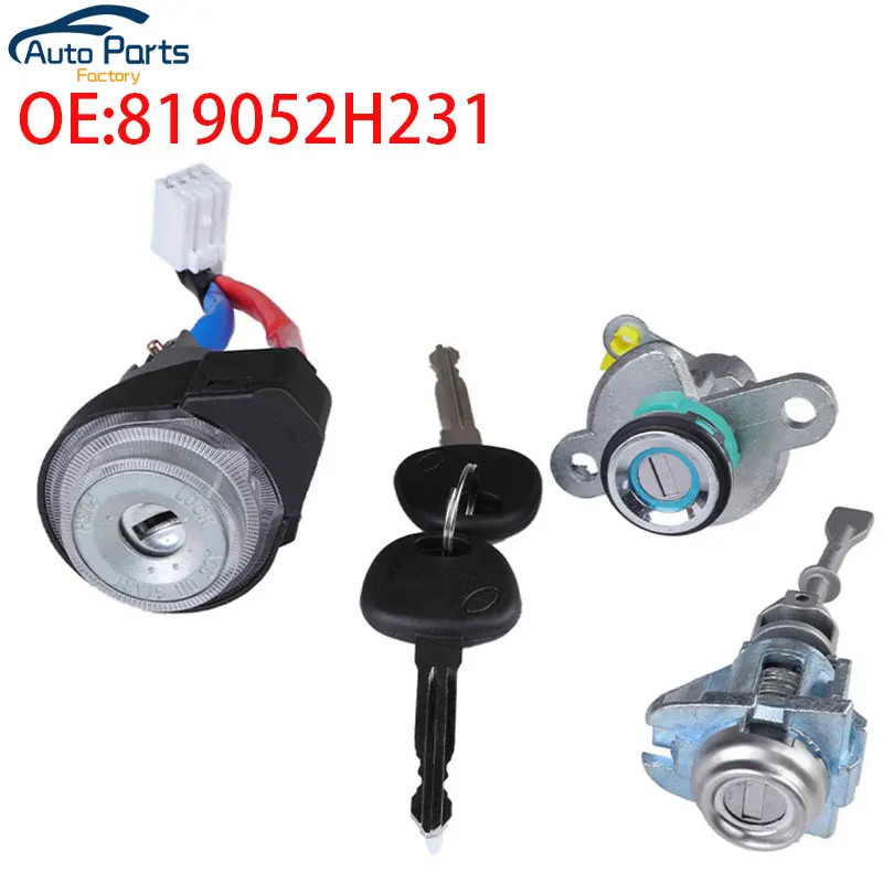 New Ignition Switch Barrel Lock Set With 2 Keys For Hyundai 819052H231 ...