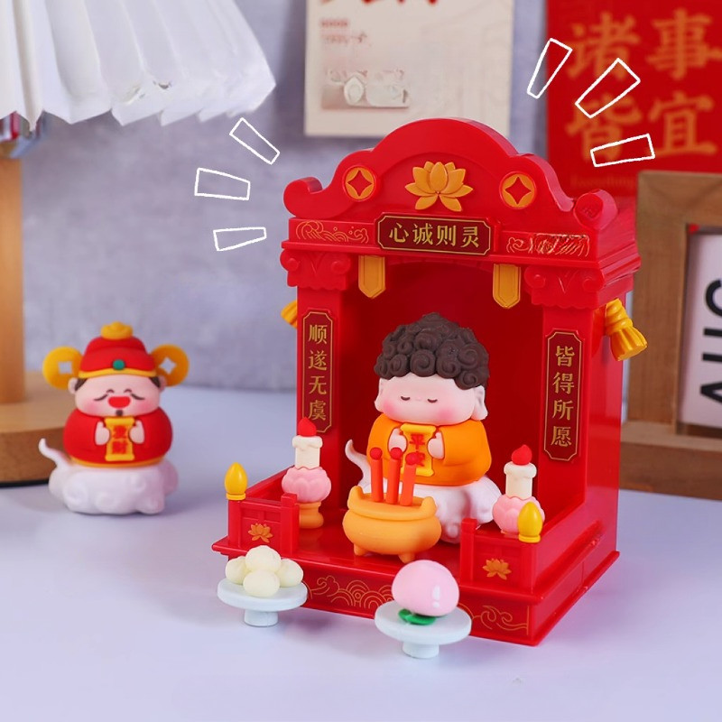 Small Immortal Mini Shrine Ornament Office Desktop Decoration Buddha ...