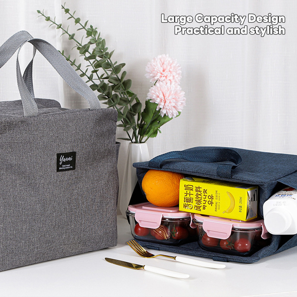 LAKOE Lunch Box Bag Aluminum Film Thermal Bag For Food Waterproof Lunch Beg Insulation Bag ...