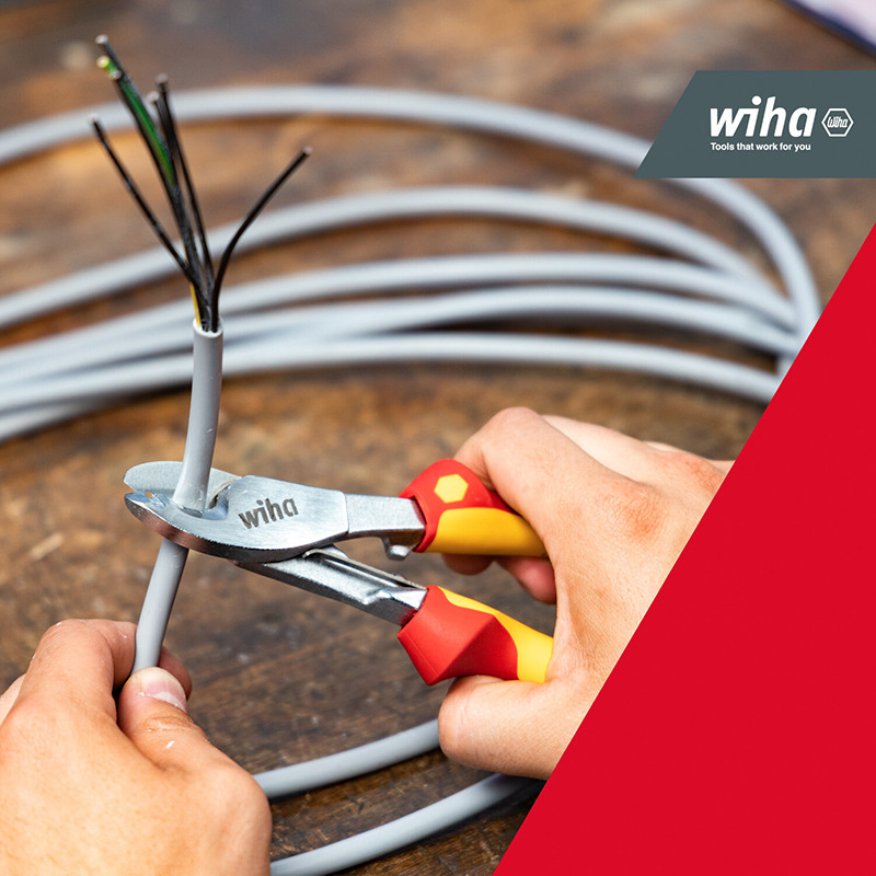 Wiha 43662 Cable Cutter 1000V VDE-tested Insulated Electric Wire Cutter ...