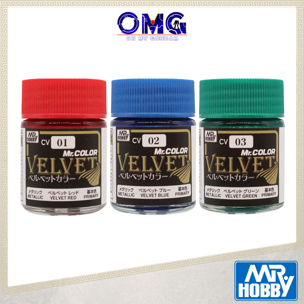 Mr Hobby Mr Color Metallic Velvet Color Series 18ml CV01 CV02 CV03 ...