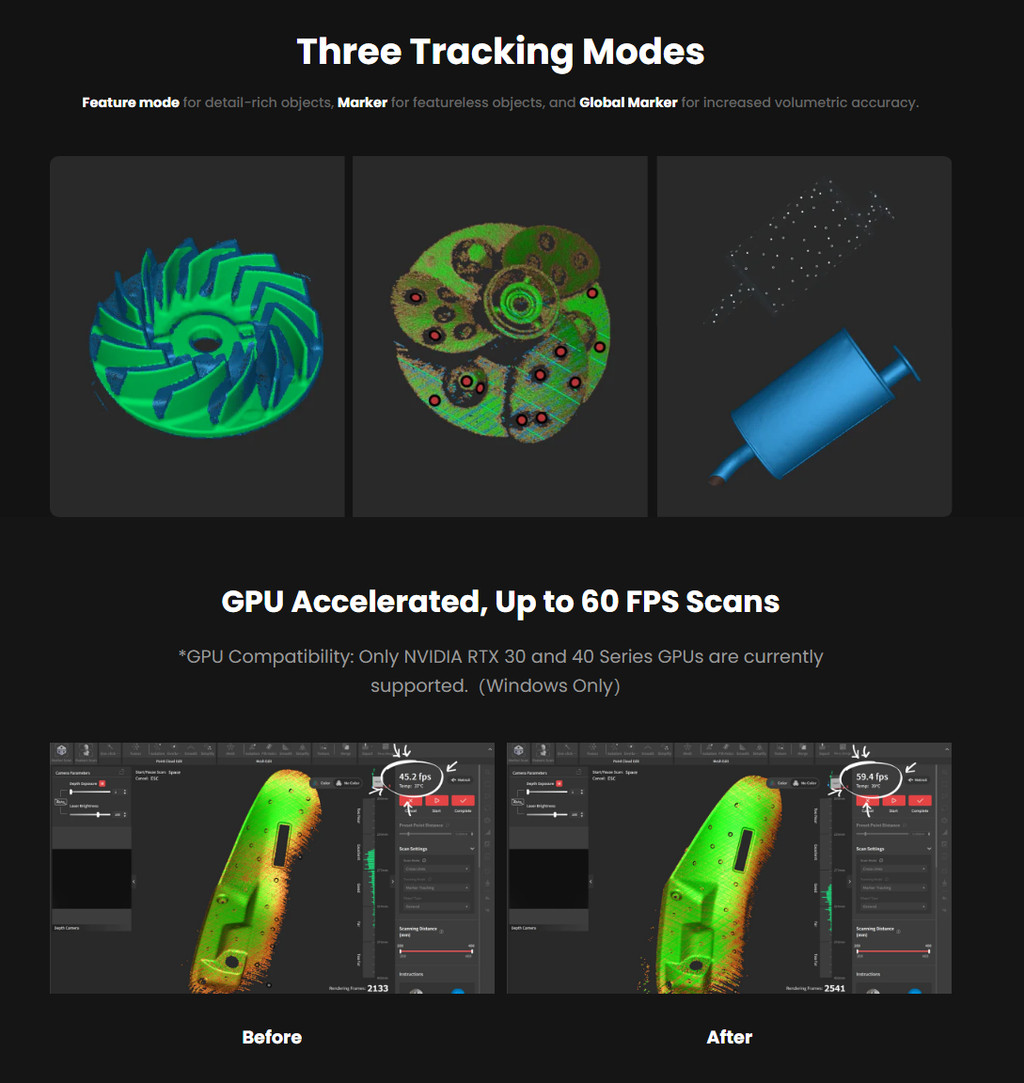 Revopoint MetroX 3D Scanner, Blue Laser Line and Full-field Structured ...