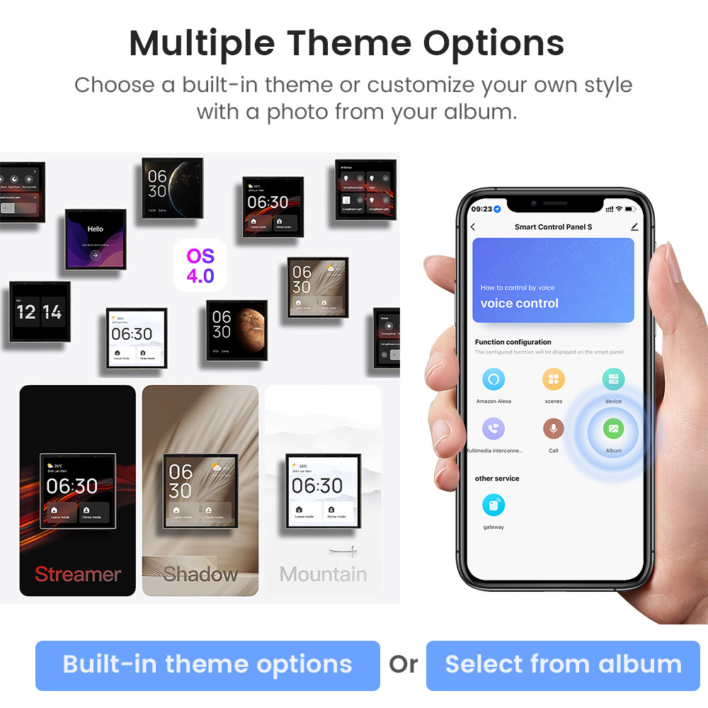 SMATRUL Tuya Smart Switch Multi-functional EU Touch Screen Control ...