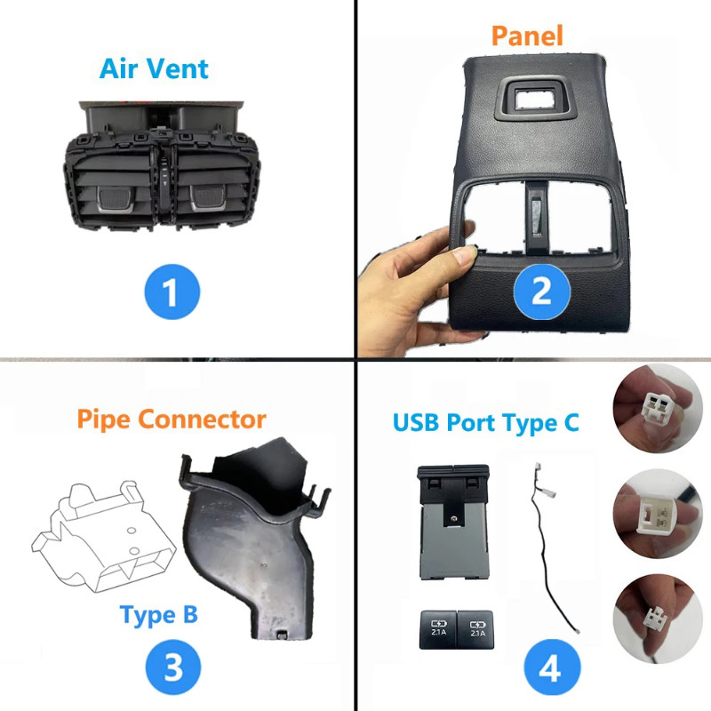 Ruili108 1 For Toyota corolla Levin 2019 2020 2021 A/C air conditioning ...