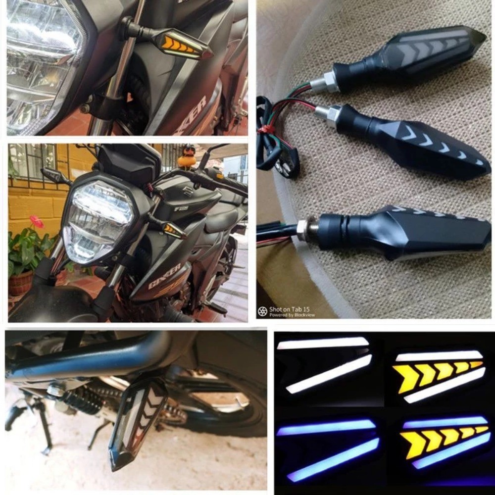 Universal Signal LED Superbike Running Light Signal Belakang LED Dengan ...