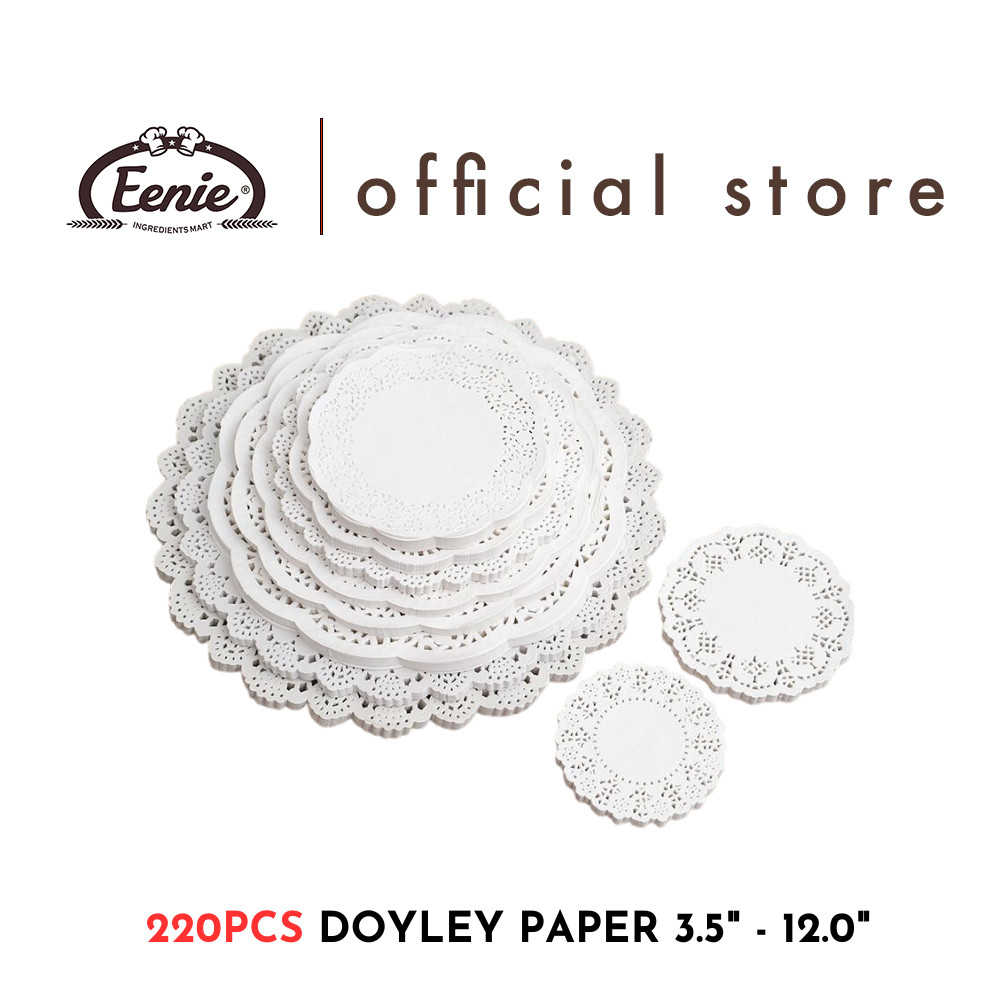 [ 220pcs± ] Round Dolly Paper Various Size Kertas Dollies | Doiley ...