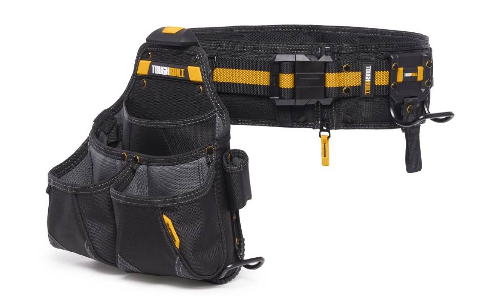 ToughBuilt Handyman Tool Belt Set - Heavy Duty Durable - 2 Cliptech ...