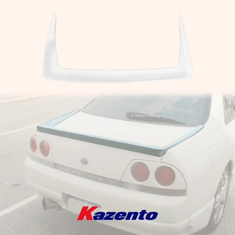 For Nissan Skyline R33 GTR GTS KZ Style Fiberglass Drift Wing Rear ...