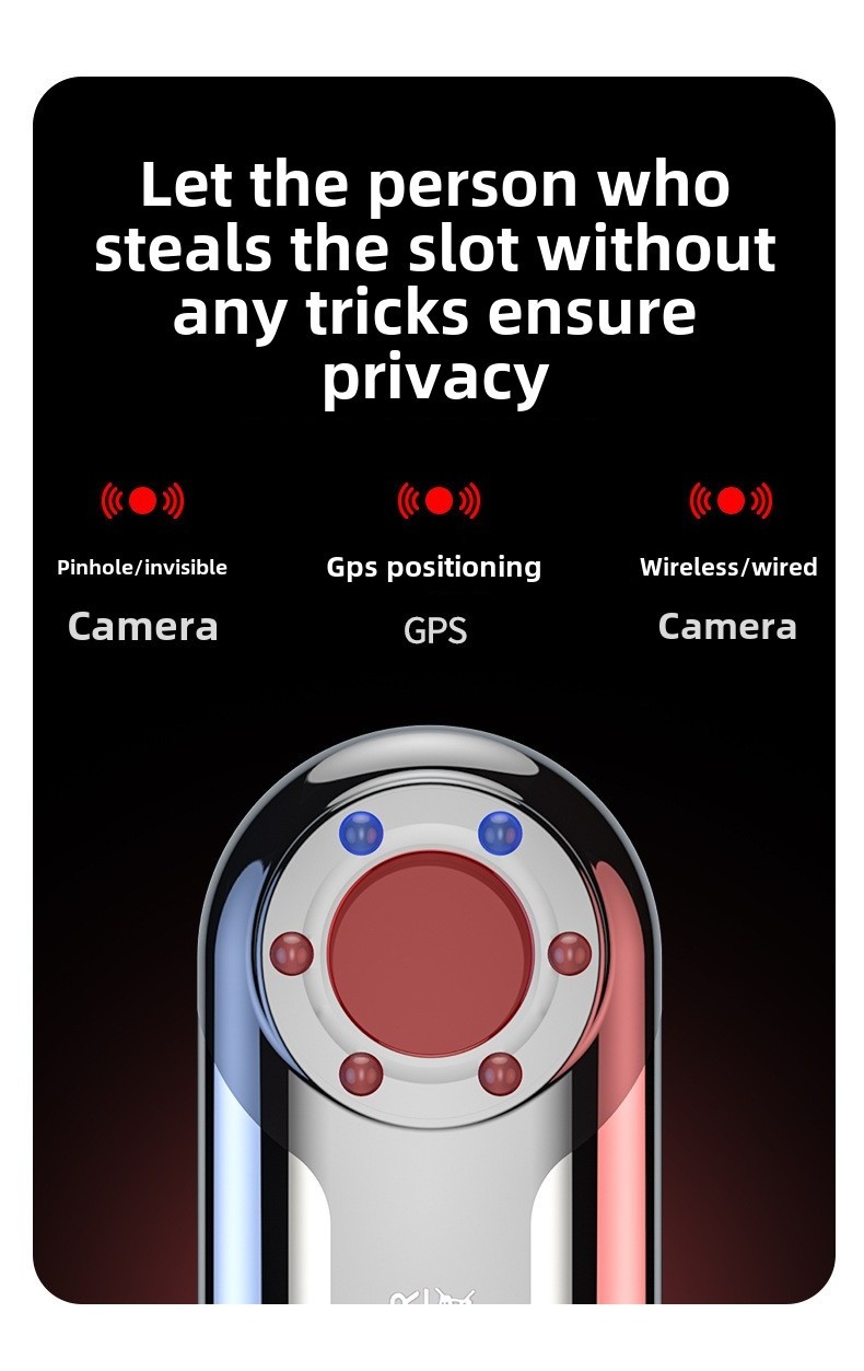 AK470 Hidden Camera Detector Device Anti Spy Hidden Camera Spy Bathroom ...